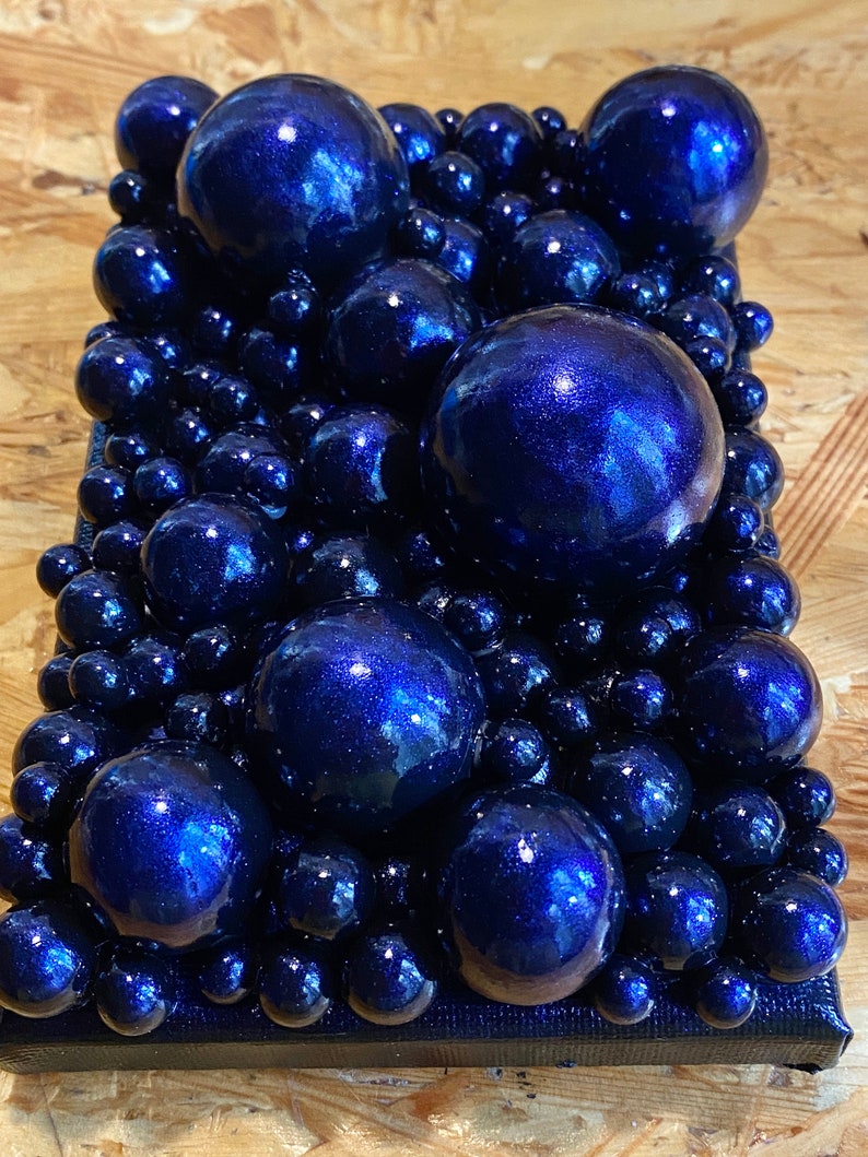 Iridescent Blue Balls 3D Paint - Etsy