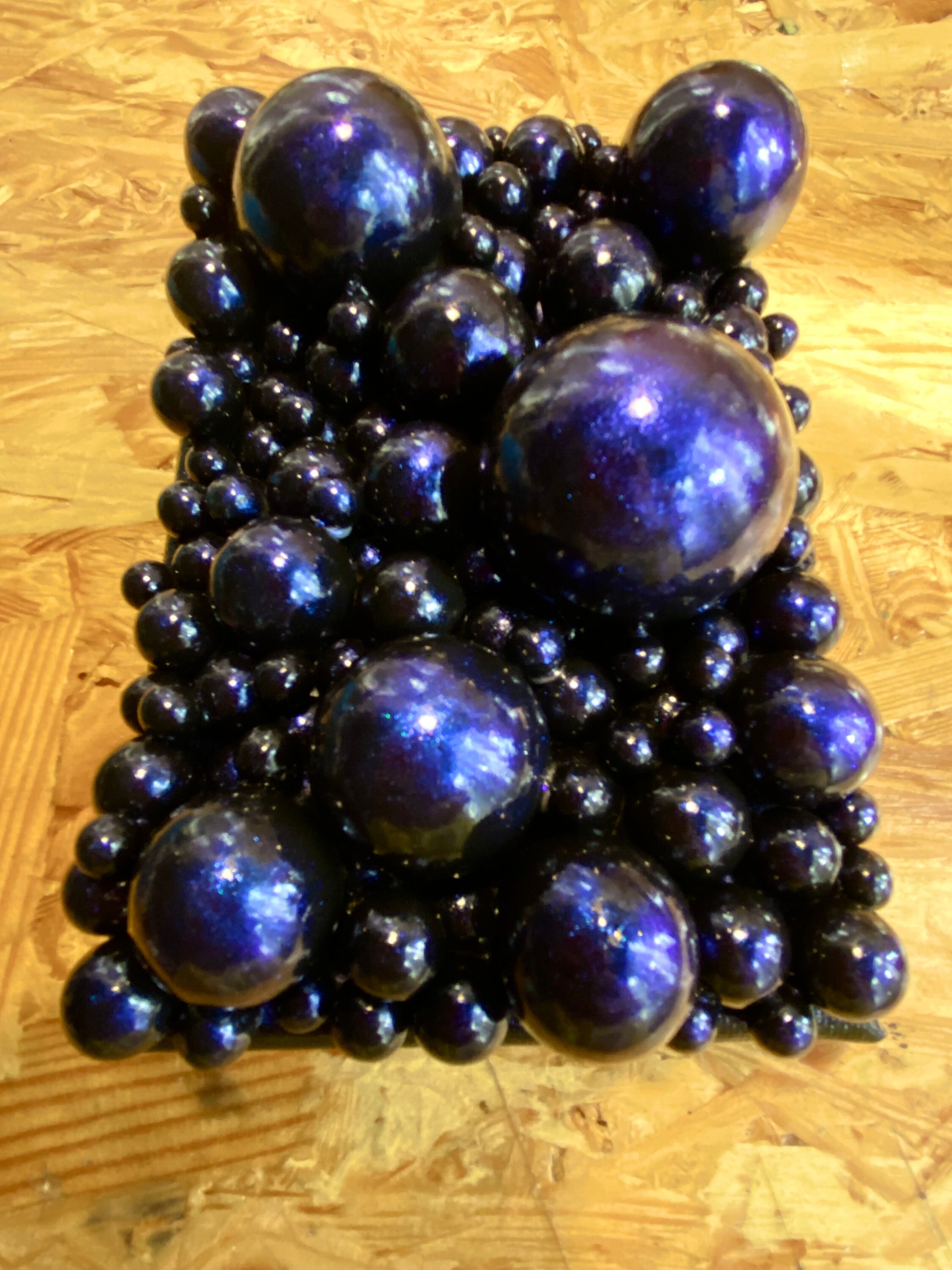 Iridescent Blue Balls 3D Paint - Etsy