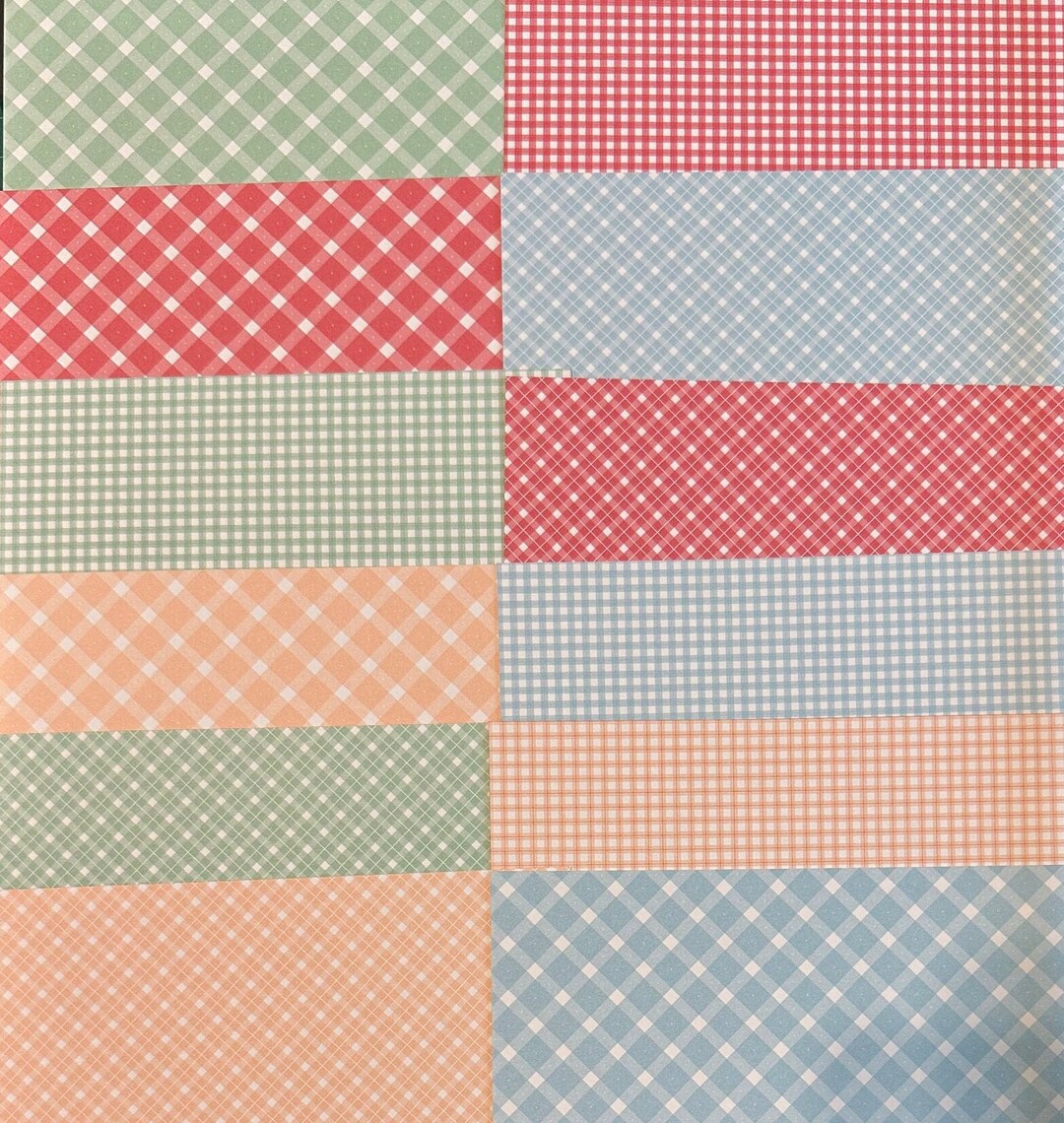 Country Gingham Stampin' up Retired Designer Series Paper 6" X 6 ...