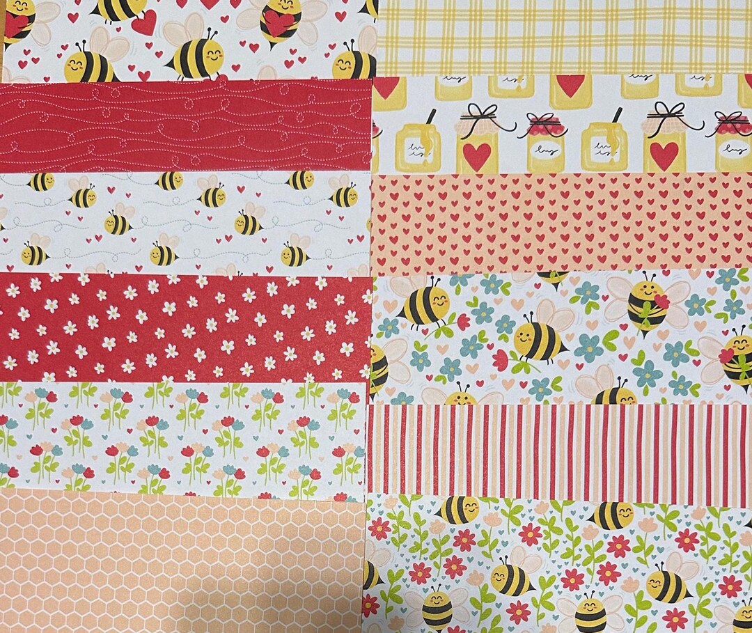 Bee Mine DSP Stampin' up Retired Designer Series Paper 6" X 6" Sampler ...