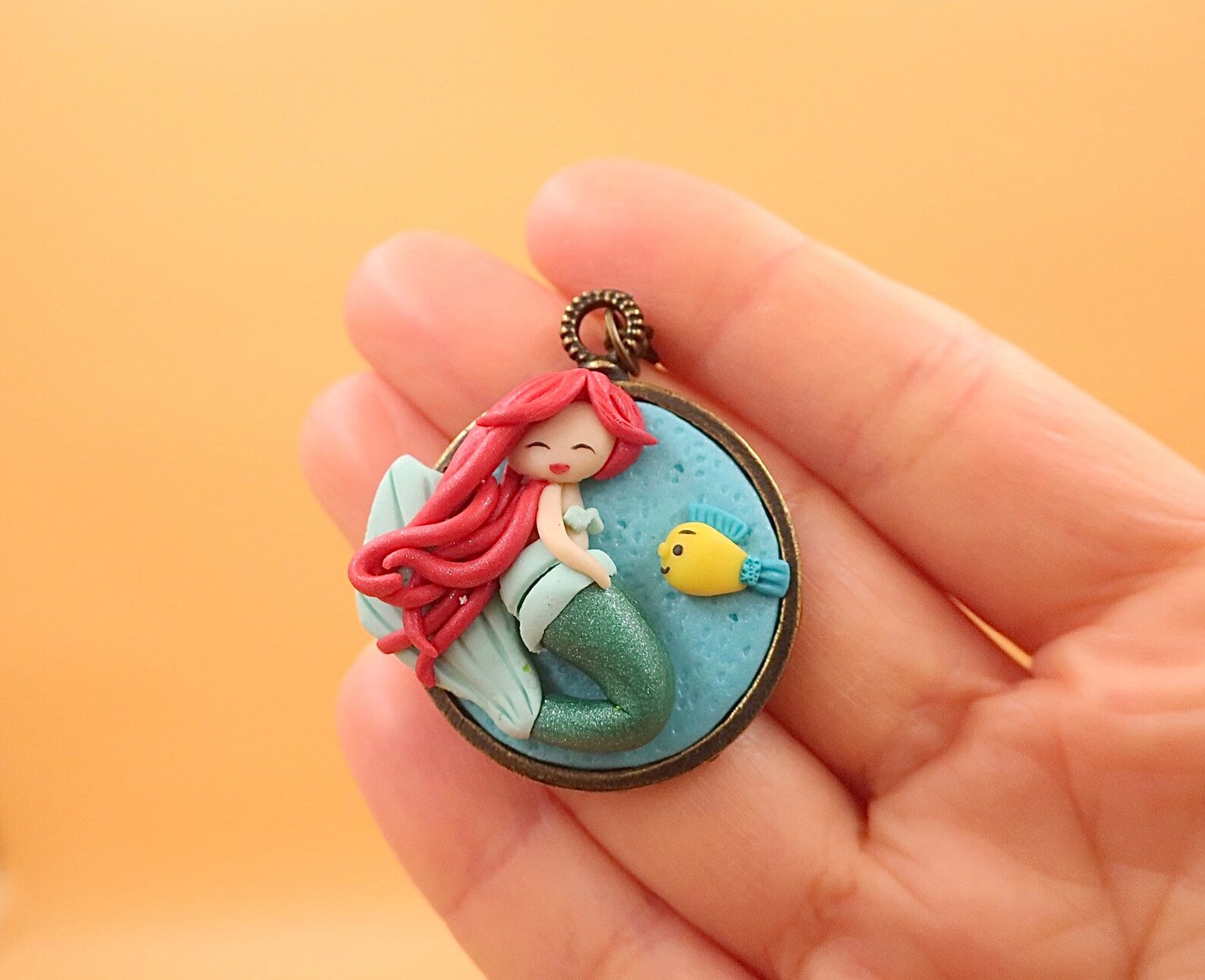 Ariel the Little Mermaid Necklace Ariel the Little Mermaid - Etsy