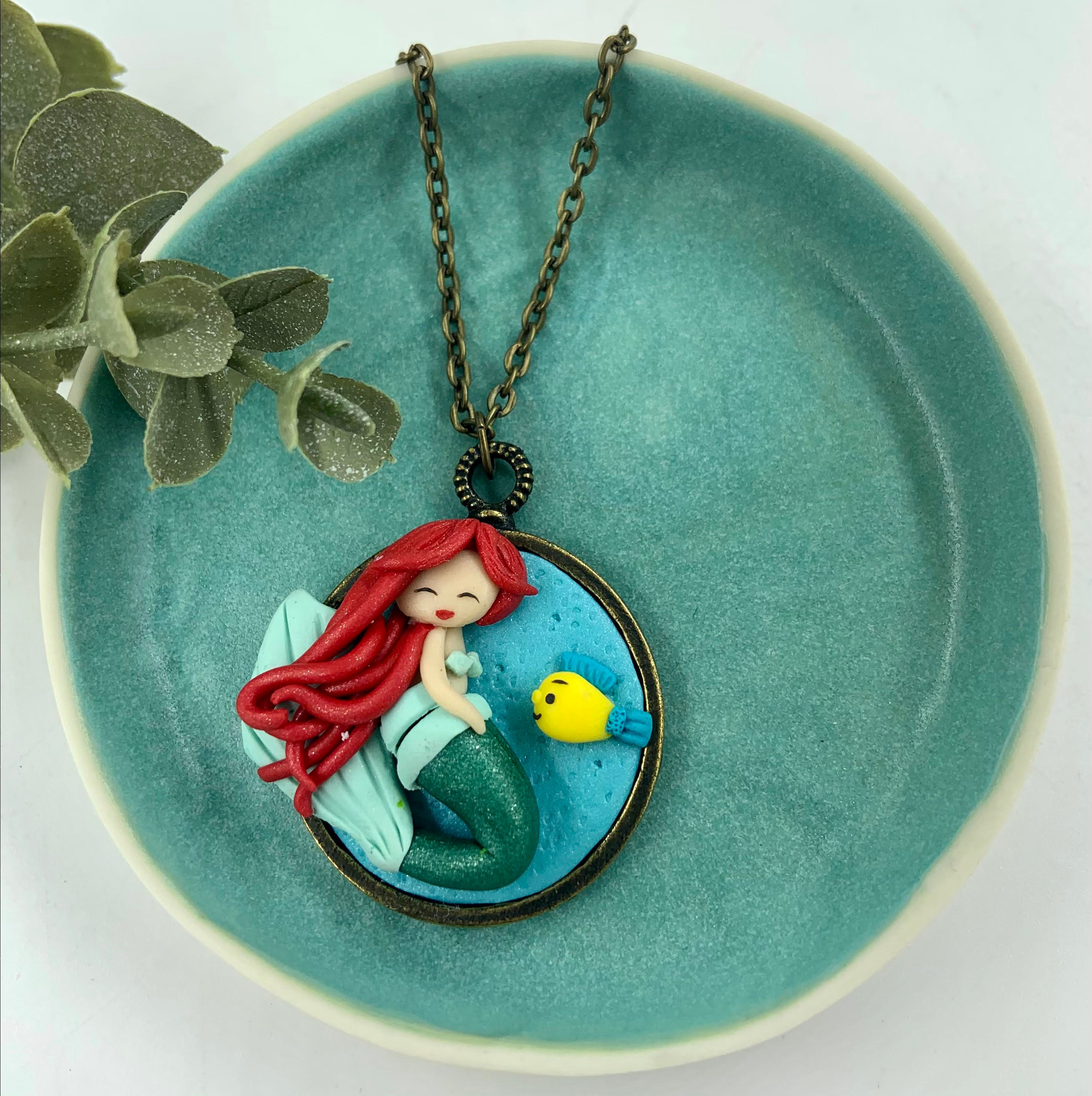 Ariel the Little Mermaid Necklace Ariel the Little Mermaid - Etsy