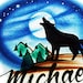 Airbrush T-shirt - Howling Wolf - Airbrushed T-shirt - Personalized ...