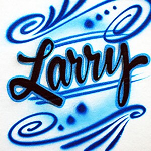 Script Name * Airbrushed T-shirt * Your Name * You Choose Color - Etsy