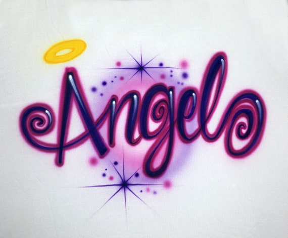 The Name Angel In Bubble Letters