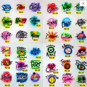 Airbrush T-shirt - Peace - Airbrushed T-shirt - Name - Word - Novelty ...