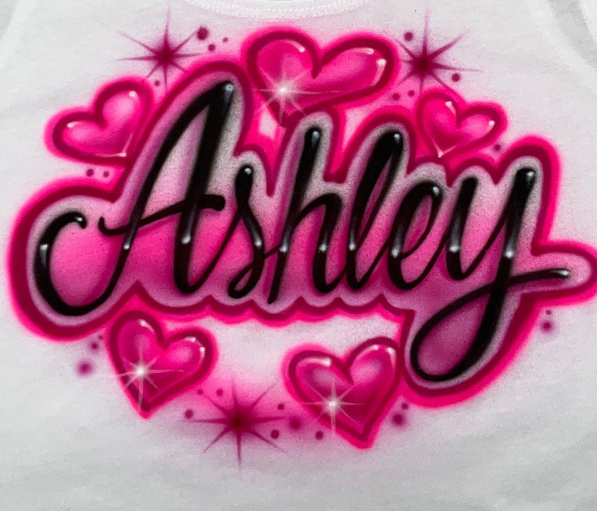 The Name Ashley In Graffiti And Glitter