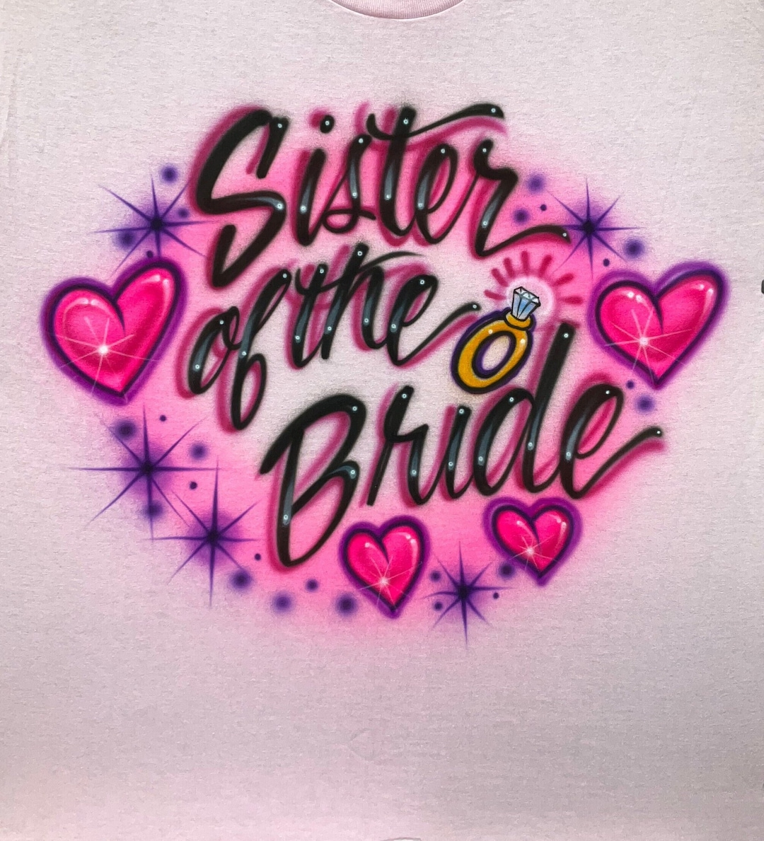 Airbrushed T-shirt * Sister of the Bride * Mother of the Bride ...
