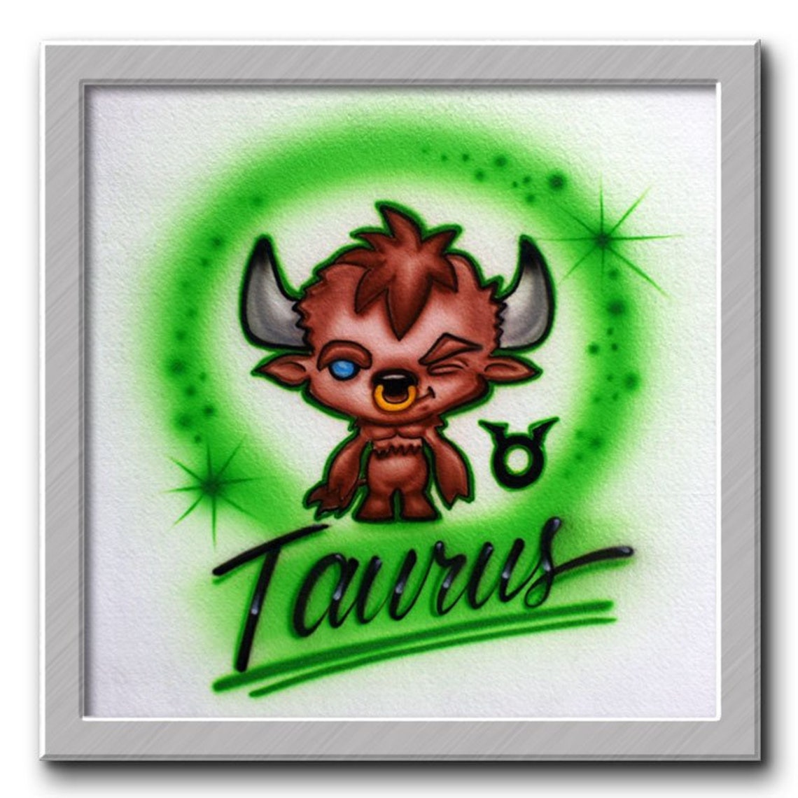 Airbrush T-shirt * Taurus * Zodiac - Etsy