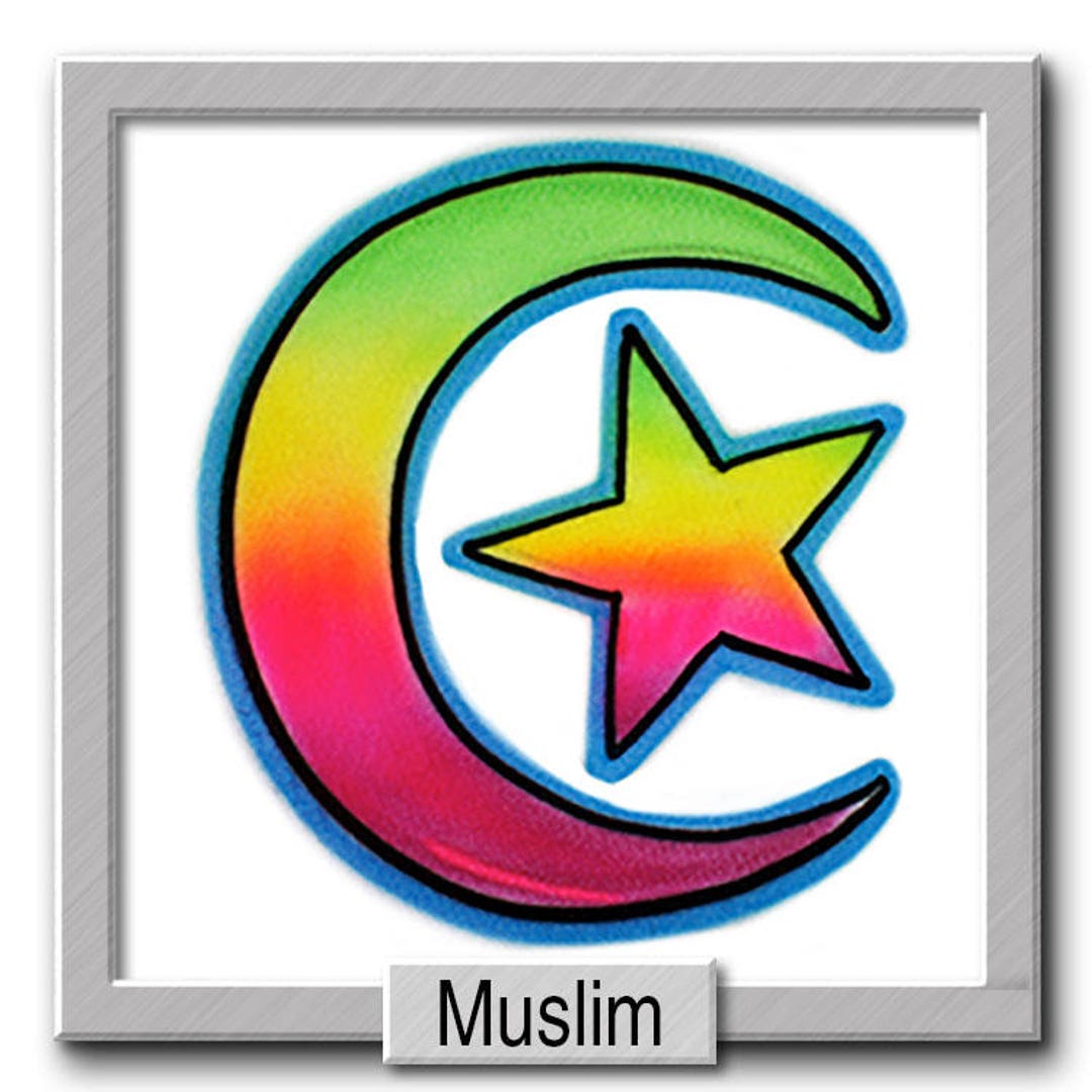 Airbrushed "islamic Symbol, Om" Custom T-shirt * Your Name * You Choose ...