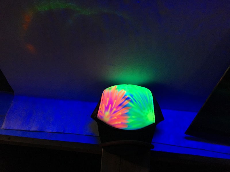Airbrushed Trucker Hat Black Light Your Wording | Etsy