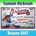 Baseball Banner Braves Airbrush Team Banner - Etsy