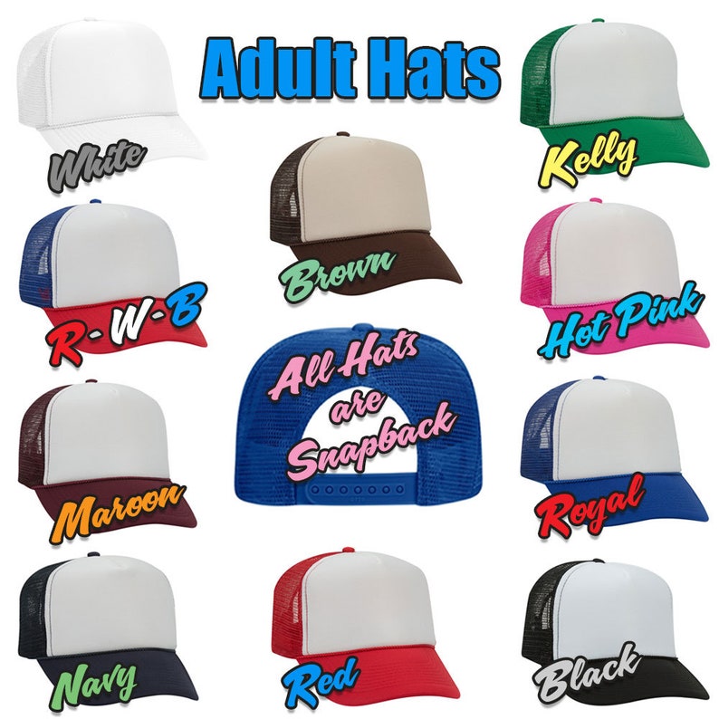 Airbrushed Trucker Hat Graffiti Block Name Trucker Hat | Etsy