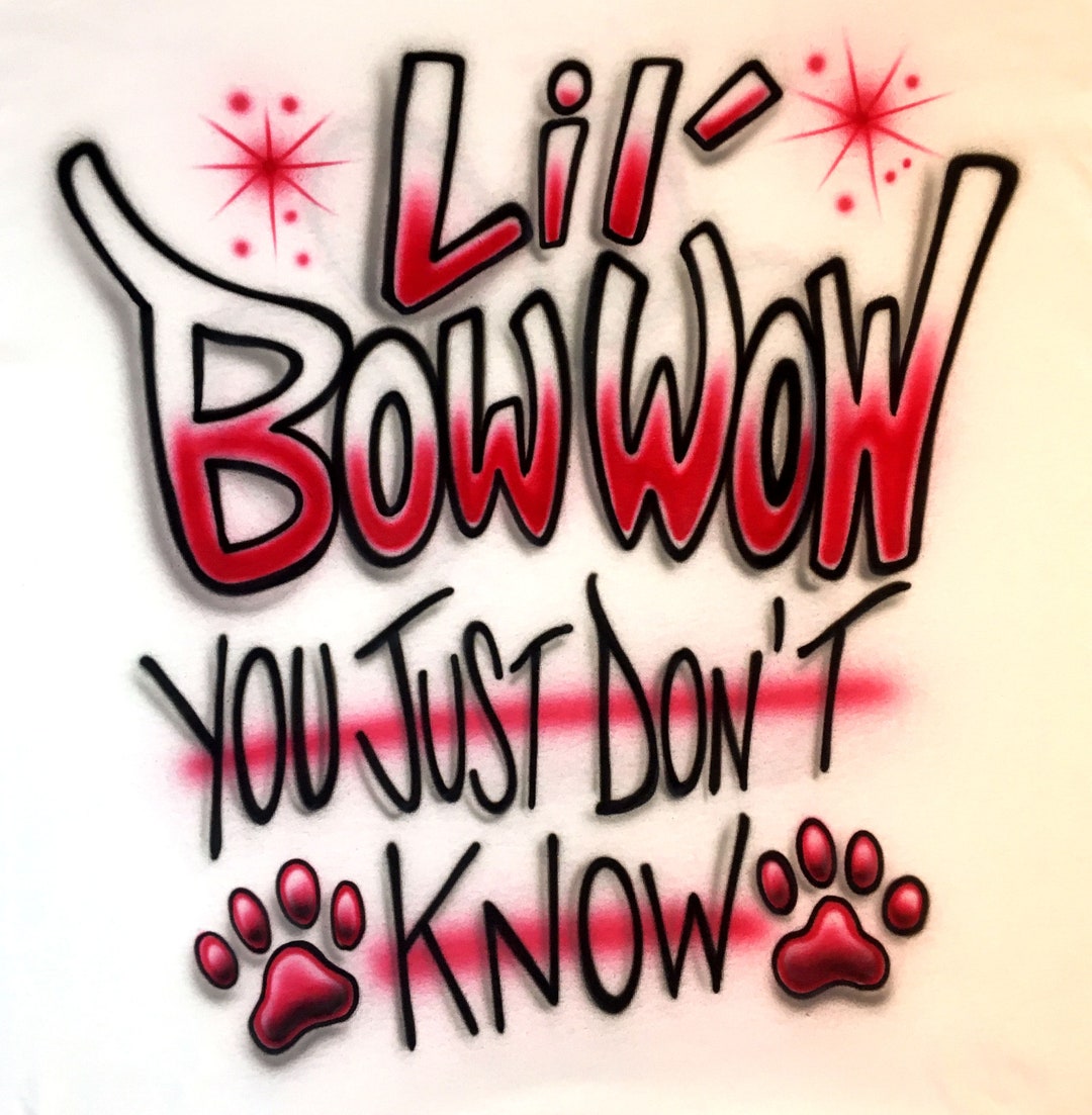 Airbrush T-shirt - Lil Bow Wow - Personalized - Customized - Party ...
