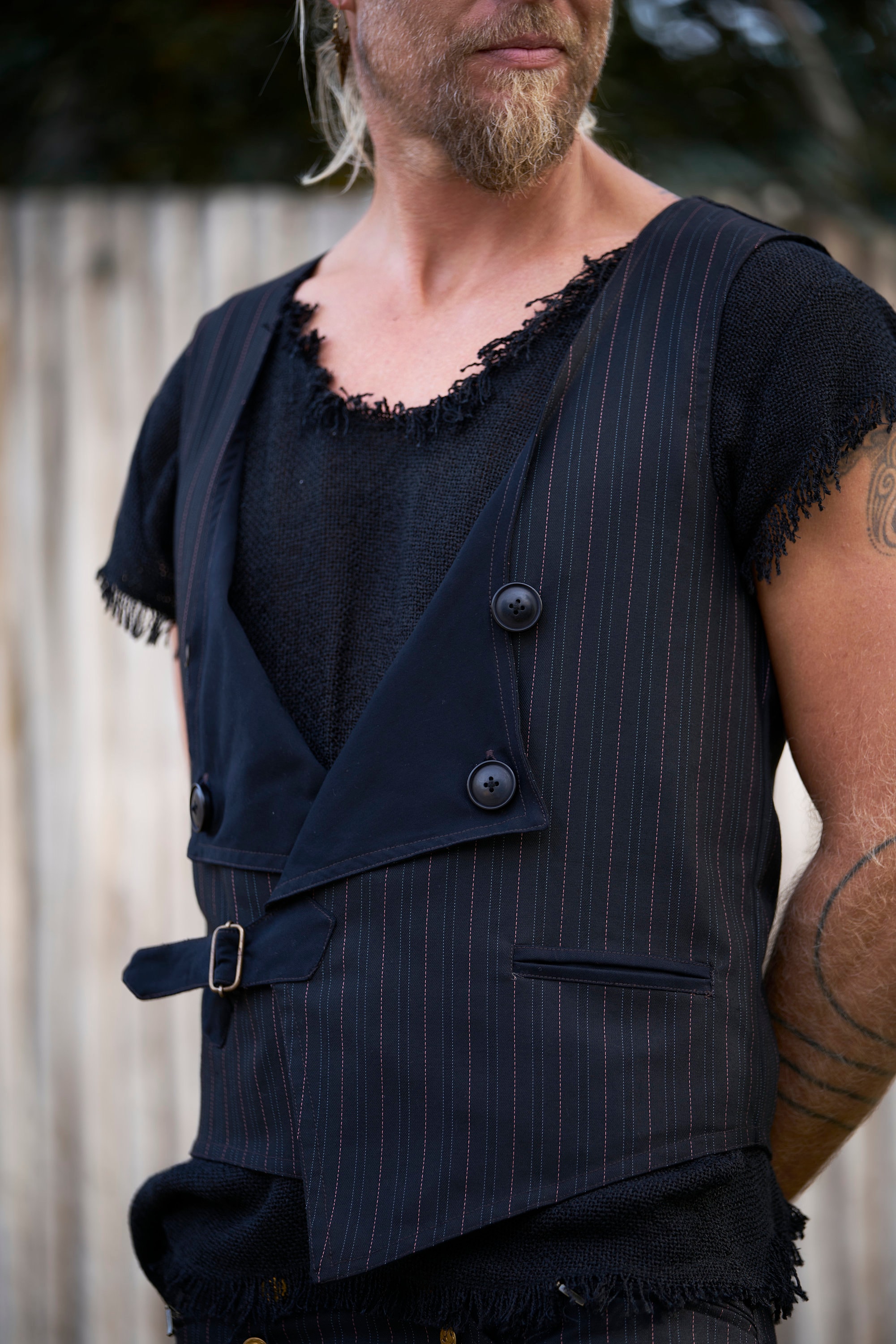 Mens Black Vest / Man Vest / Reversible Vest / Man Black Vest/ Mens ...