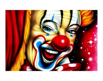Clown Face Decal | Etsy