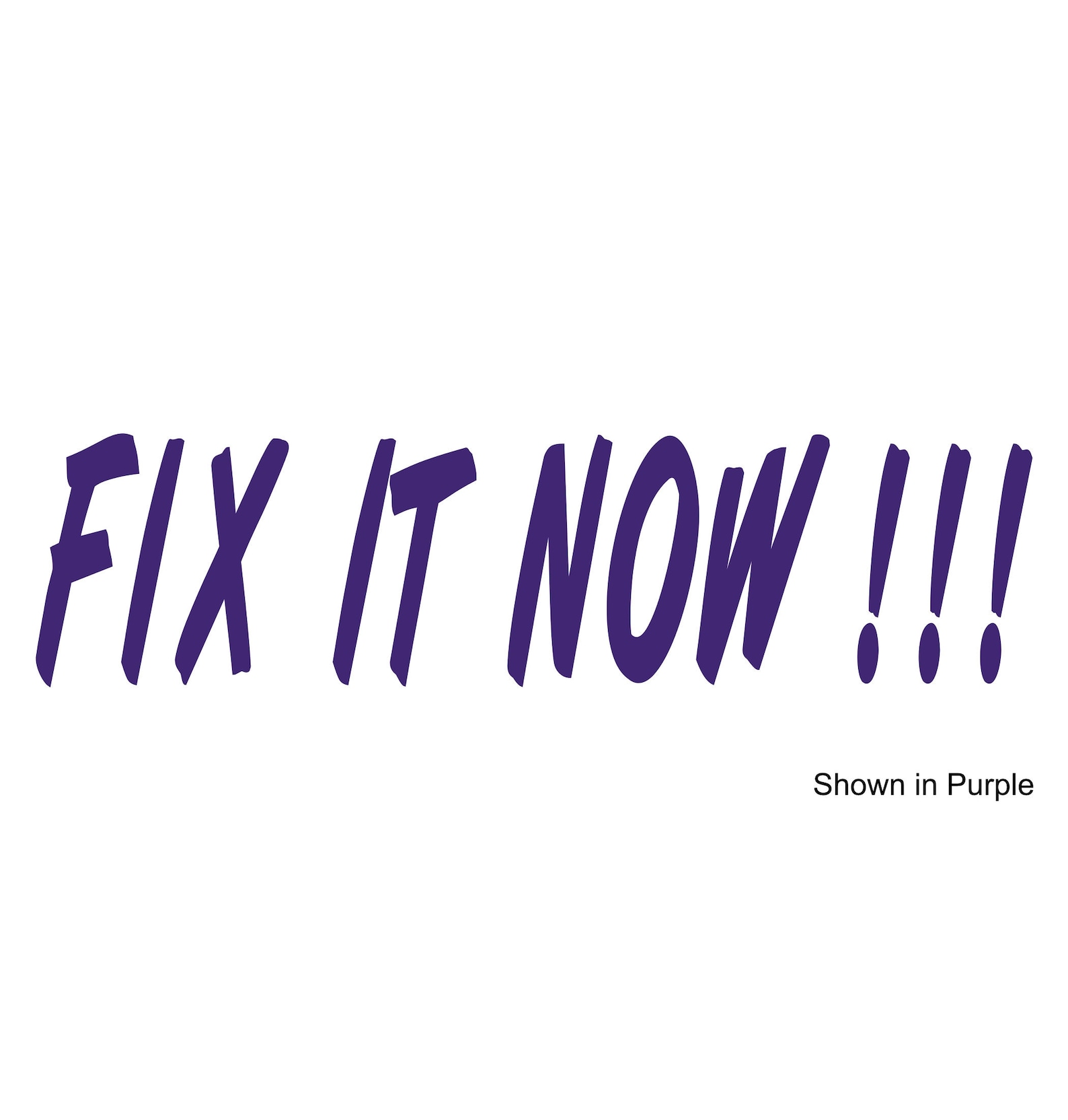 FIX IT NOW Vinyl Bumper Sticker Decal Car Window Glass | Etsy