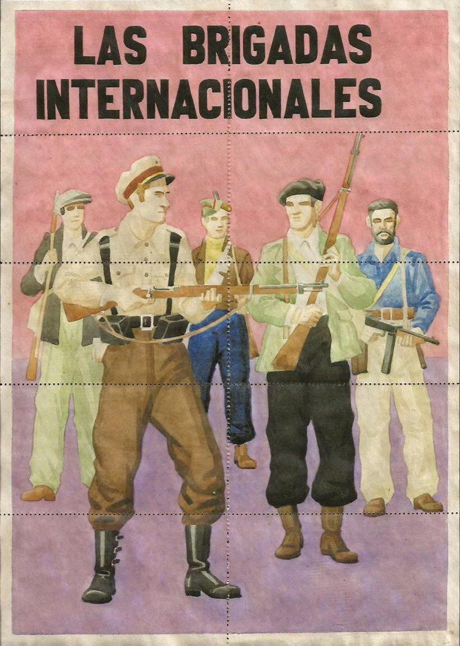 INTERNATIONAL BRIGADE Spanish Civil War Poster (5 Armed Guerilla ...