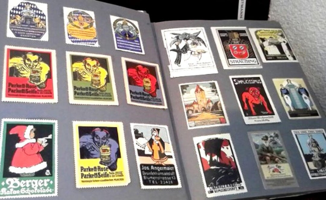 10 Different Delightful VINTAGE POSTER STAMPS Ca 1910's! All Original ...