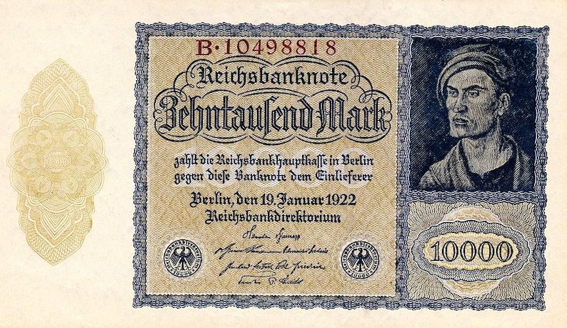 LEGENDARY VAMPIRE NOTE of Germany 1922 in Gem Crisp Uncirculated Cond ...
