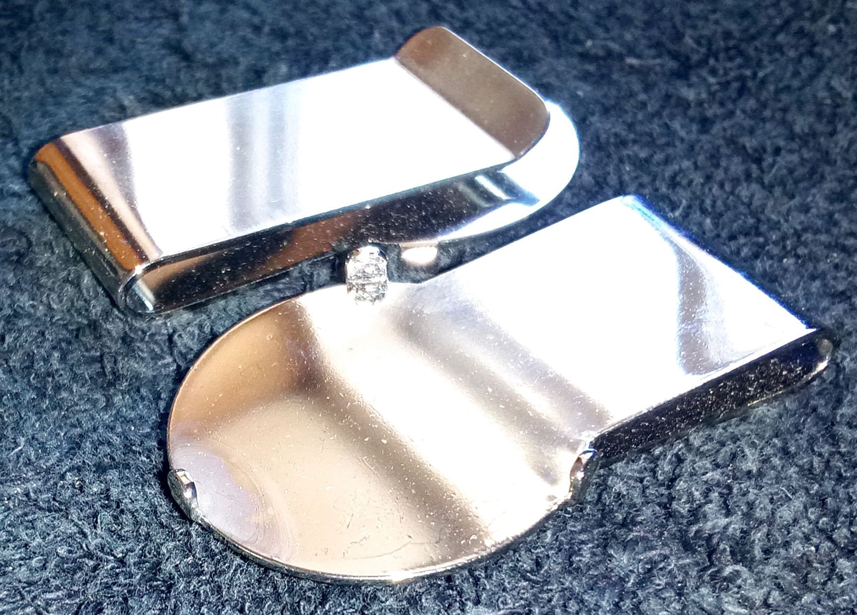Stainless Steel 50c MONEY CLIP! Insert Your Own Franklin, Kennedy ...