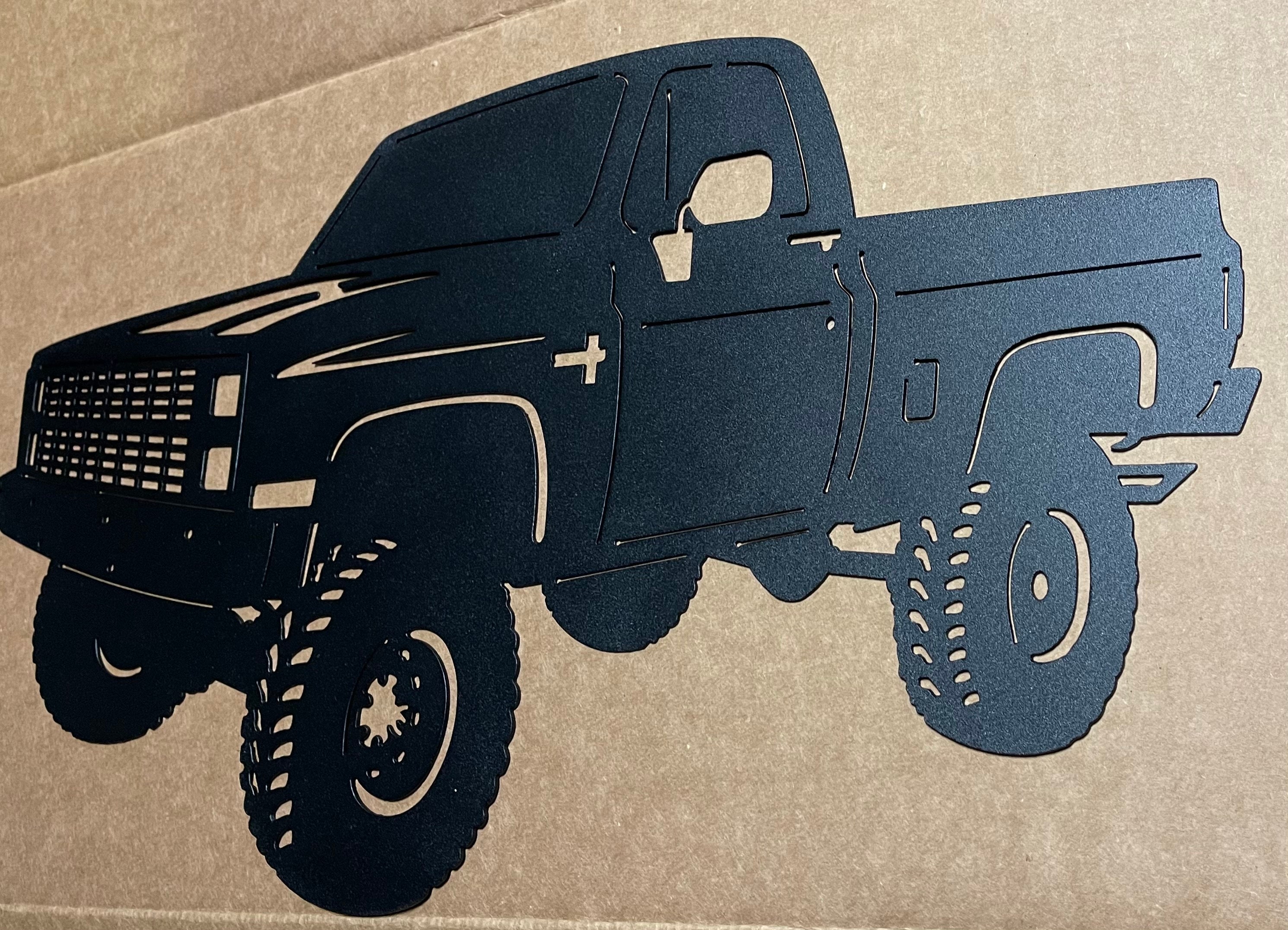 24 Chevy K10 4x4 Square Body Metal Sign for Fathers Day Gift Dad - Etsy
