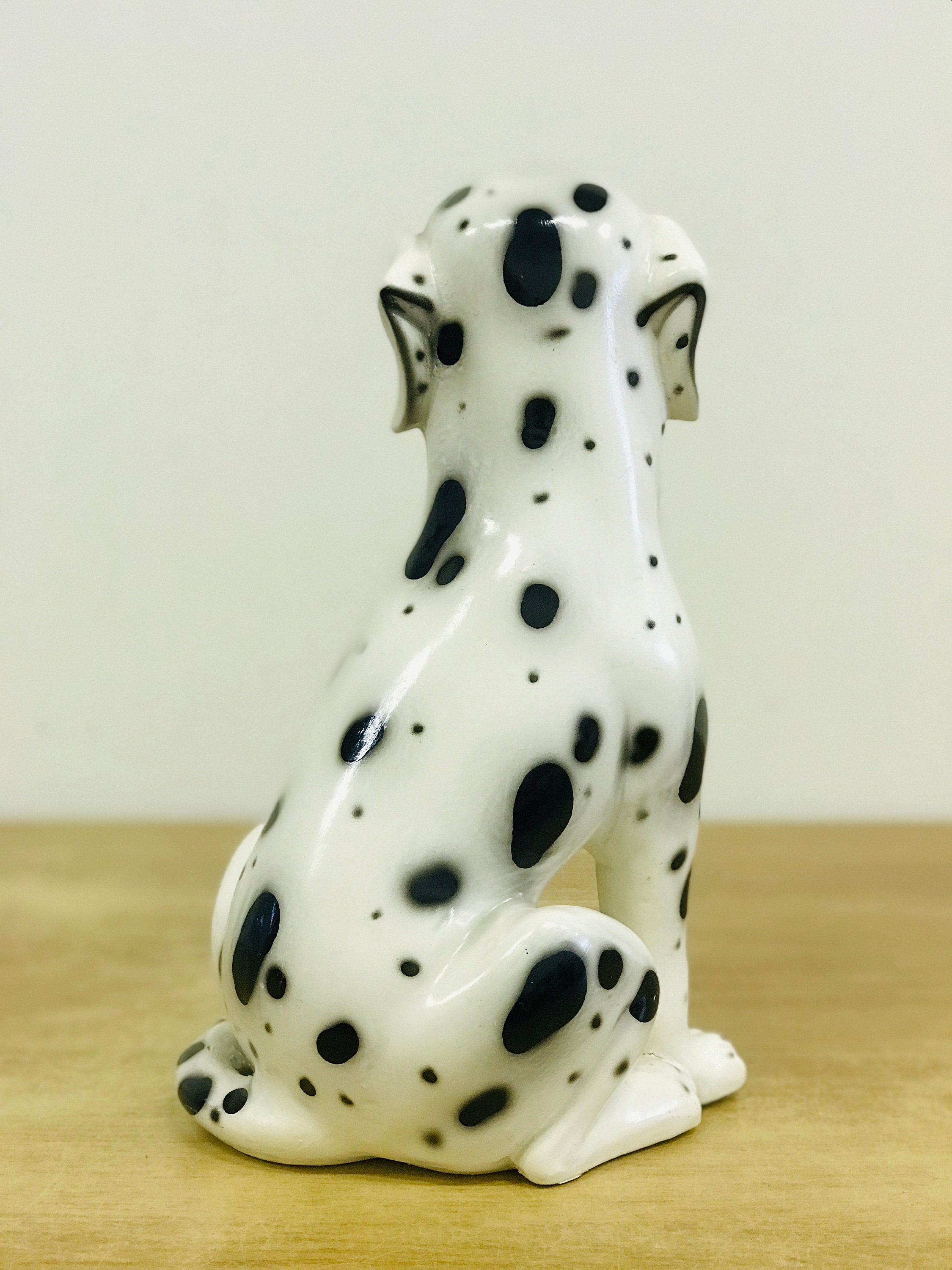 Vintage Ceramic Dalmatian Puppy Statue, Large Painted Terracotta ...