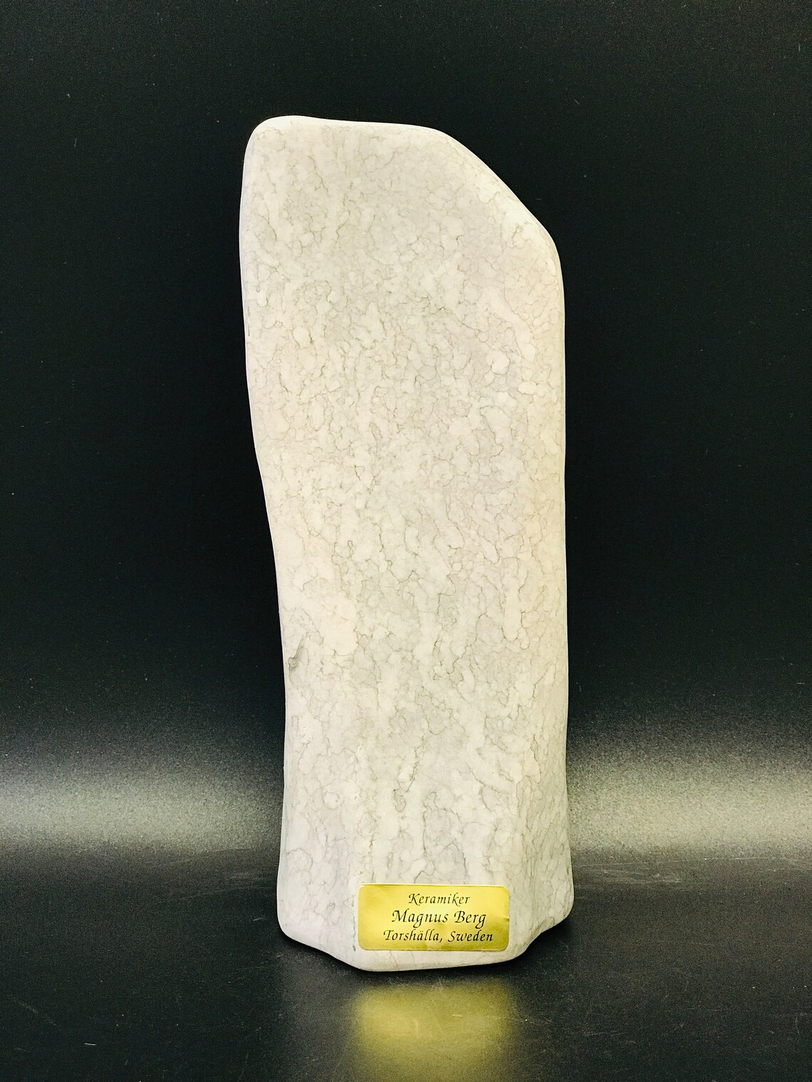 Ceramic Runestone Sculpture With Runic Inscription, Magnus Berg ...