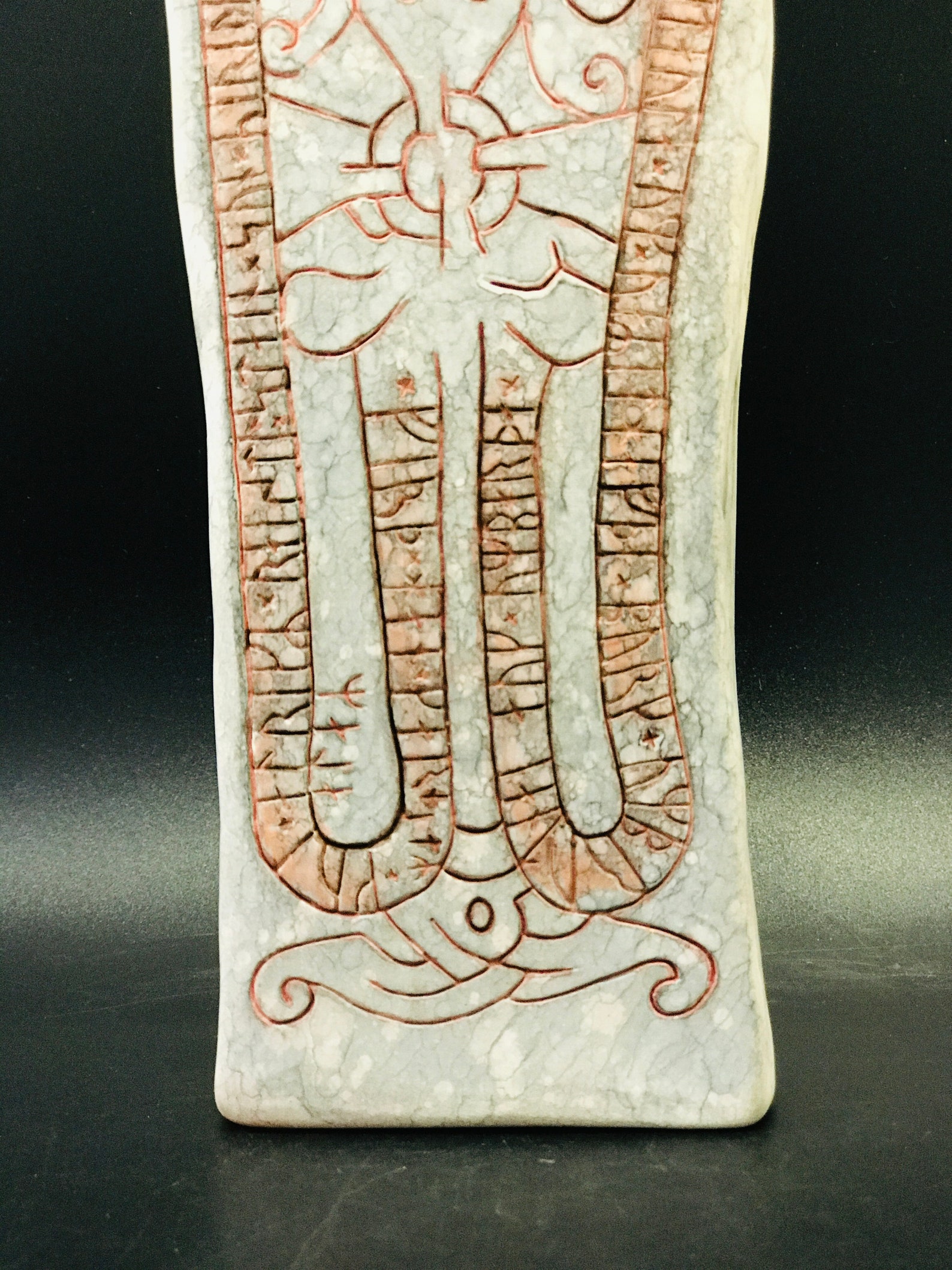 Ceramic Runestone Sculpture With Runic Inscription, Magnus Berg ...