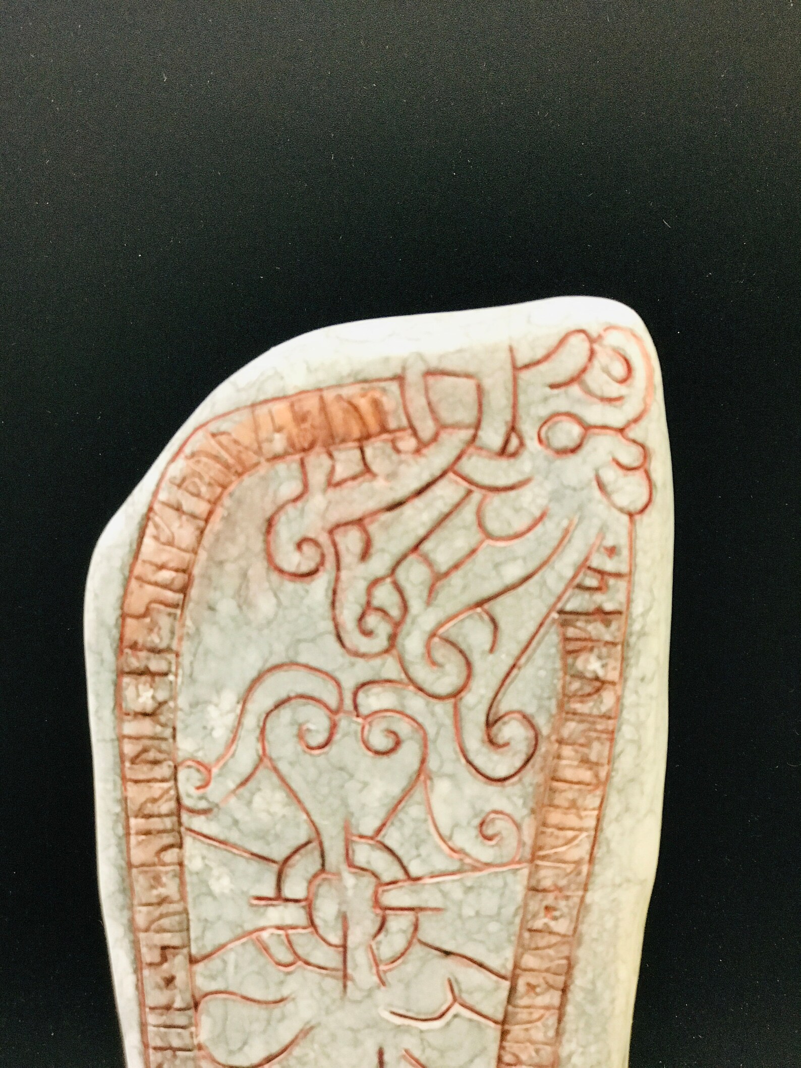 Ceramic Runestone Sculpture With Runic Inscription, Magnus Berg ...