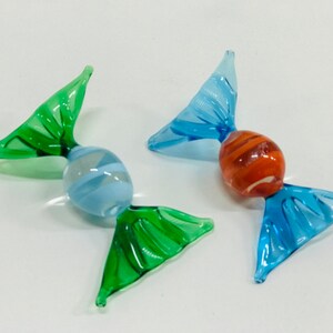 Murano Glass Hard Candies of Three Styles, Murrina Millefiori, Italian ...