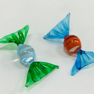 Murano Glass Hard Candies of Three Styles, Murrina Millefiori, Italian ...