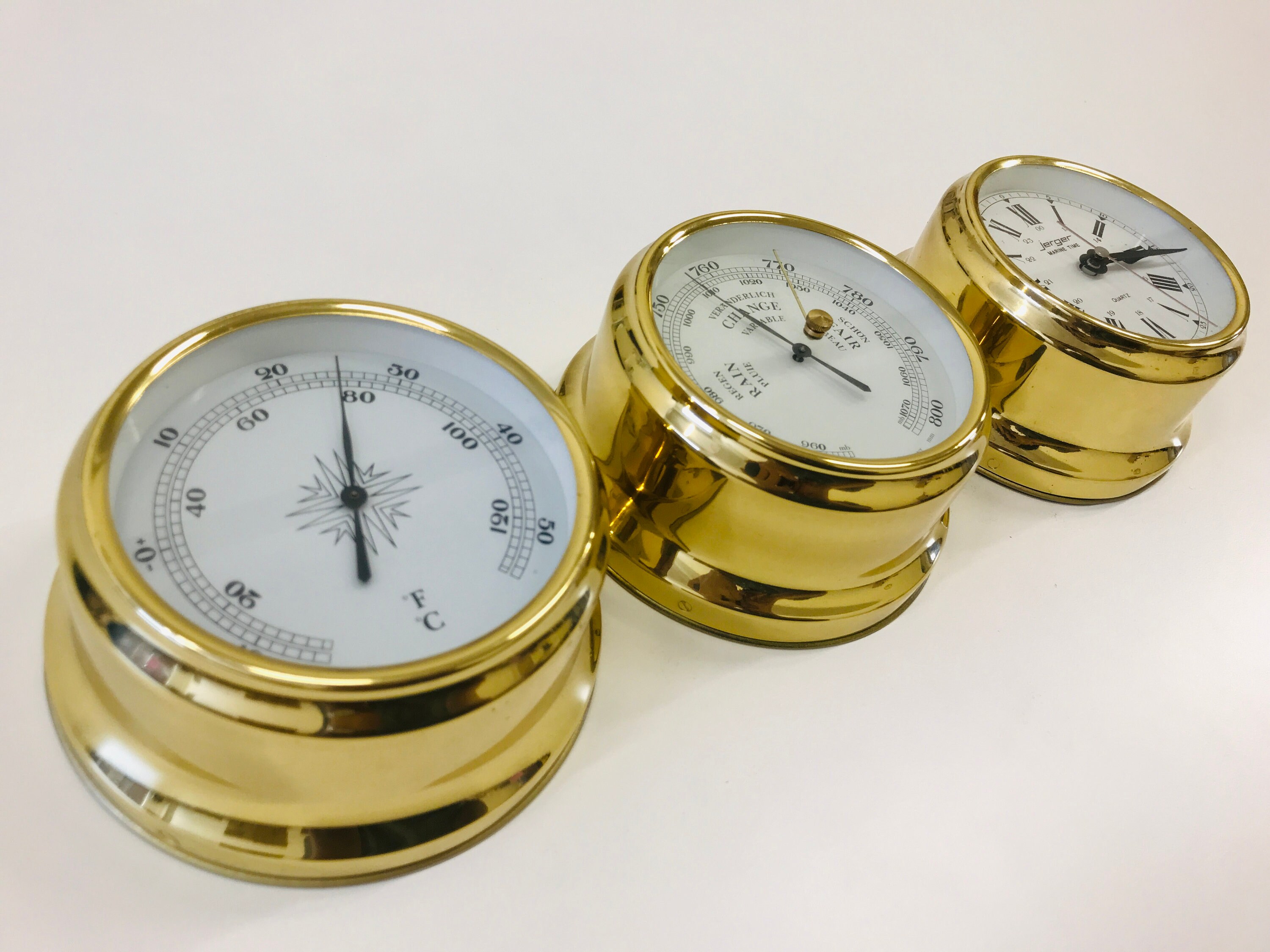 Vintage Maritime Weather Station Marine Time Ship Clock From - Etsy