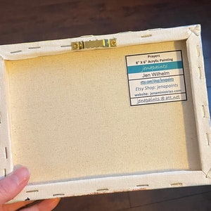 Praying Hands Painting. 8” X 6” Acrylic Canvas Painting. - Etsy