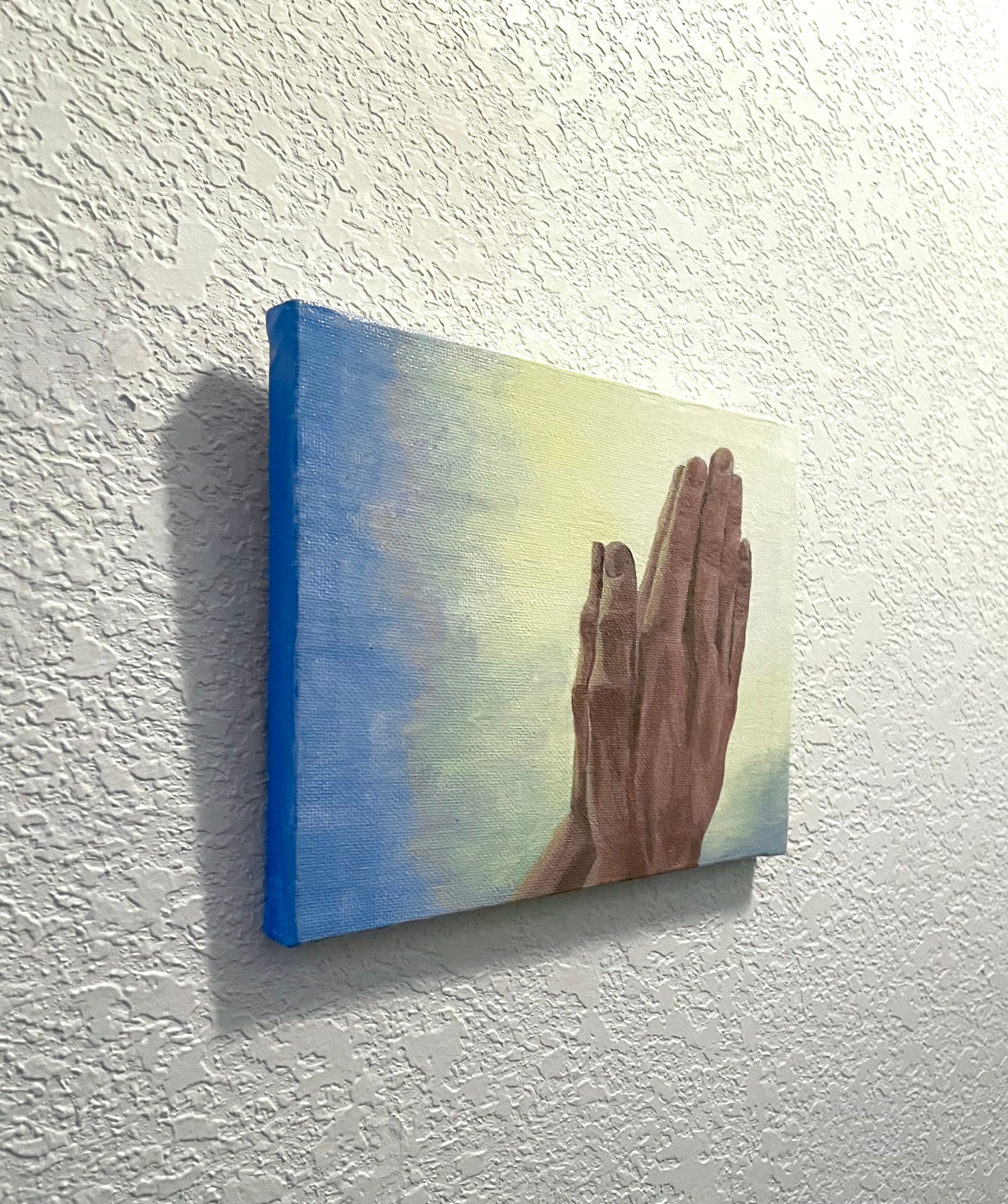 Praying Hands Painting. 8” X 6” Acrylic Canvas Painting. - Etsy