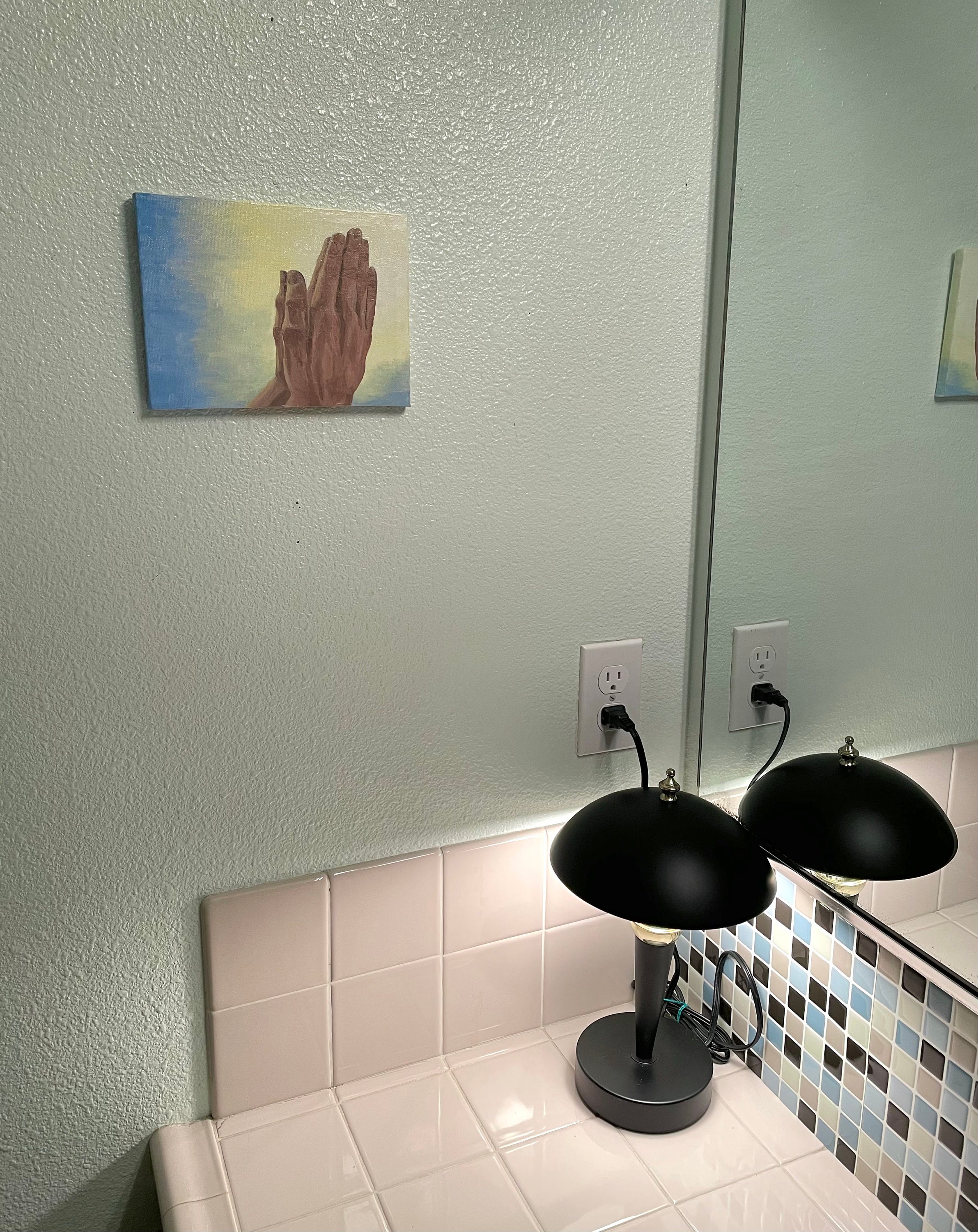 Praying Hands Painting. 8” X 6” Acrylic Canvas Painting. - Etsy