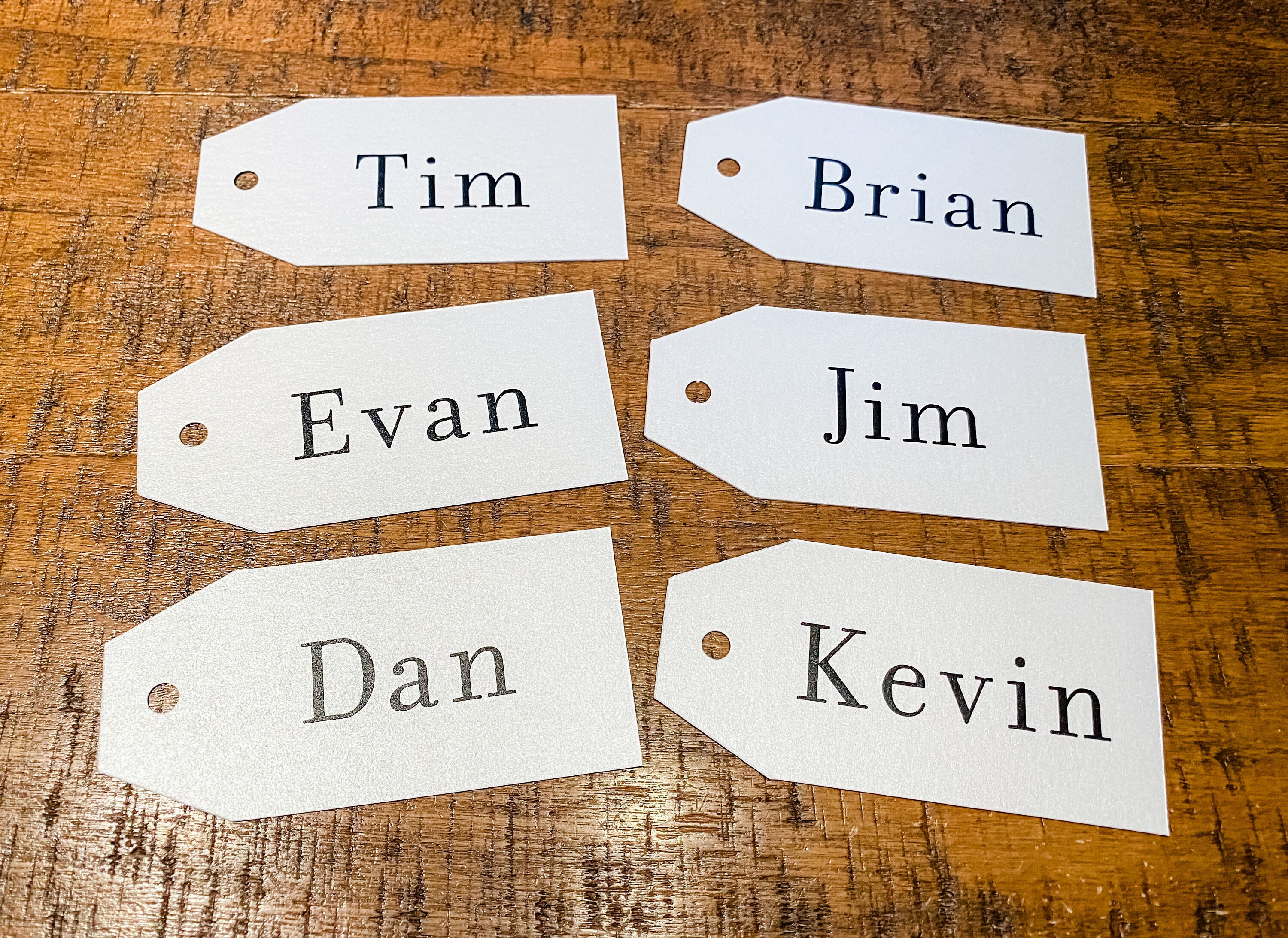 Wedding Name Cards Name Tags Gift Bag Tags Pearl Shimmer - Etsy