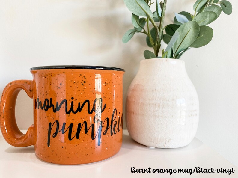Morning Pumpkin Mug; Fall Coffee Mug; Pumpkin Mug; Ceramic Coffee Mug ...
