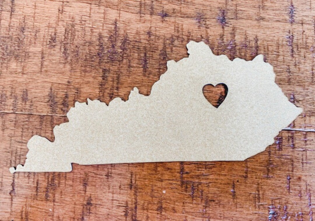 Car Magnet; State With Heart Magnet; Personalized Magnet; Glitter ...