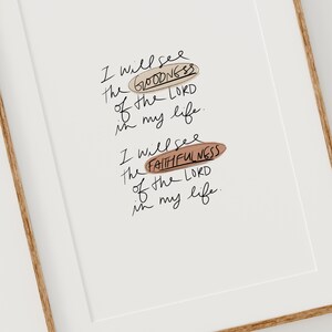 Goodness of God Bible Verse Printable Psalm 27 13 Christian Wall Art ...