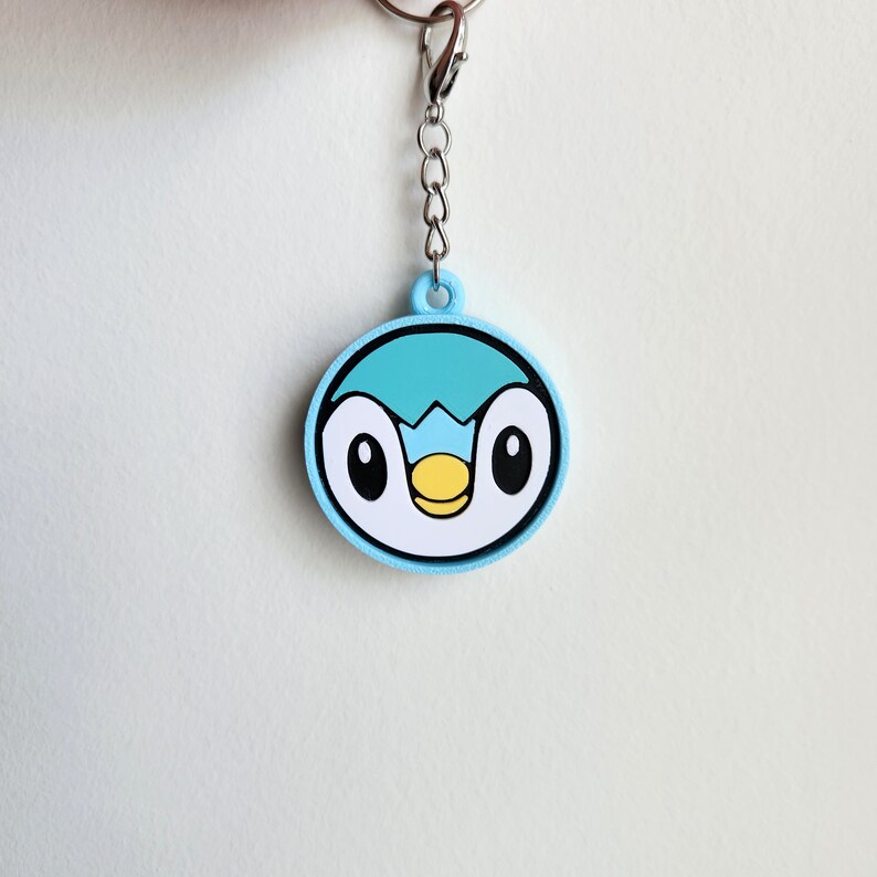 Piplup Double-sided Shiny Pokemon Keychain - Etsy