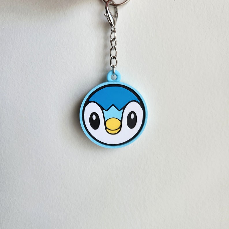 Piplup Double-sided Shiny Pokemon Keychain - Etsy