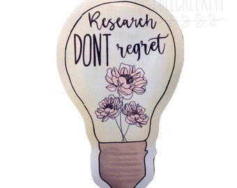 Research Sticker | Etsy