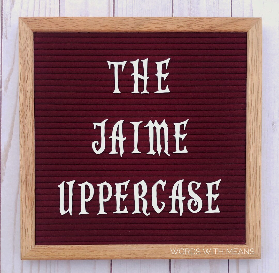The Jaime Uppercase Letterset, Uppercase Letterboard Letters, Uppercase ...