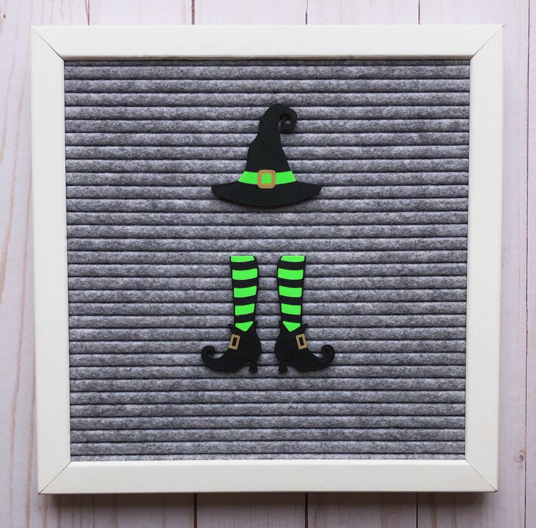 Witch Leg+hat Icon Set, Letterboard Witch, Halloween Letterboard ...