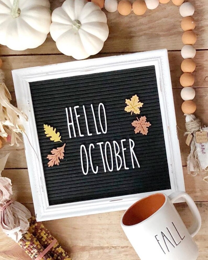 Fancy Fall Leaves Set Letterboard Leaves Shimmery Fall - Etsy