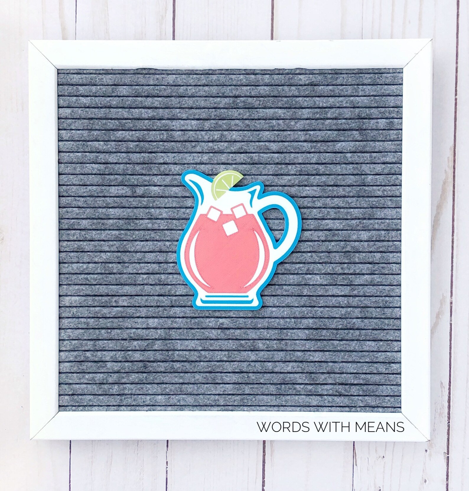 Strawberry Lemonade Pitcher Icon for Letterboards and | Etsy