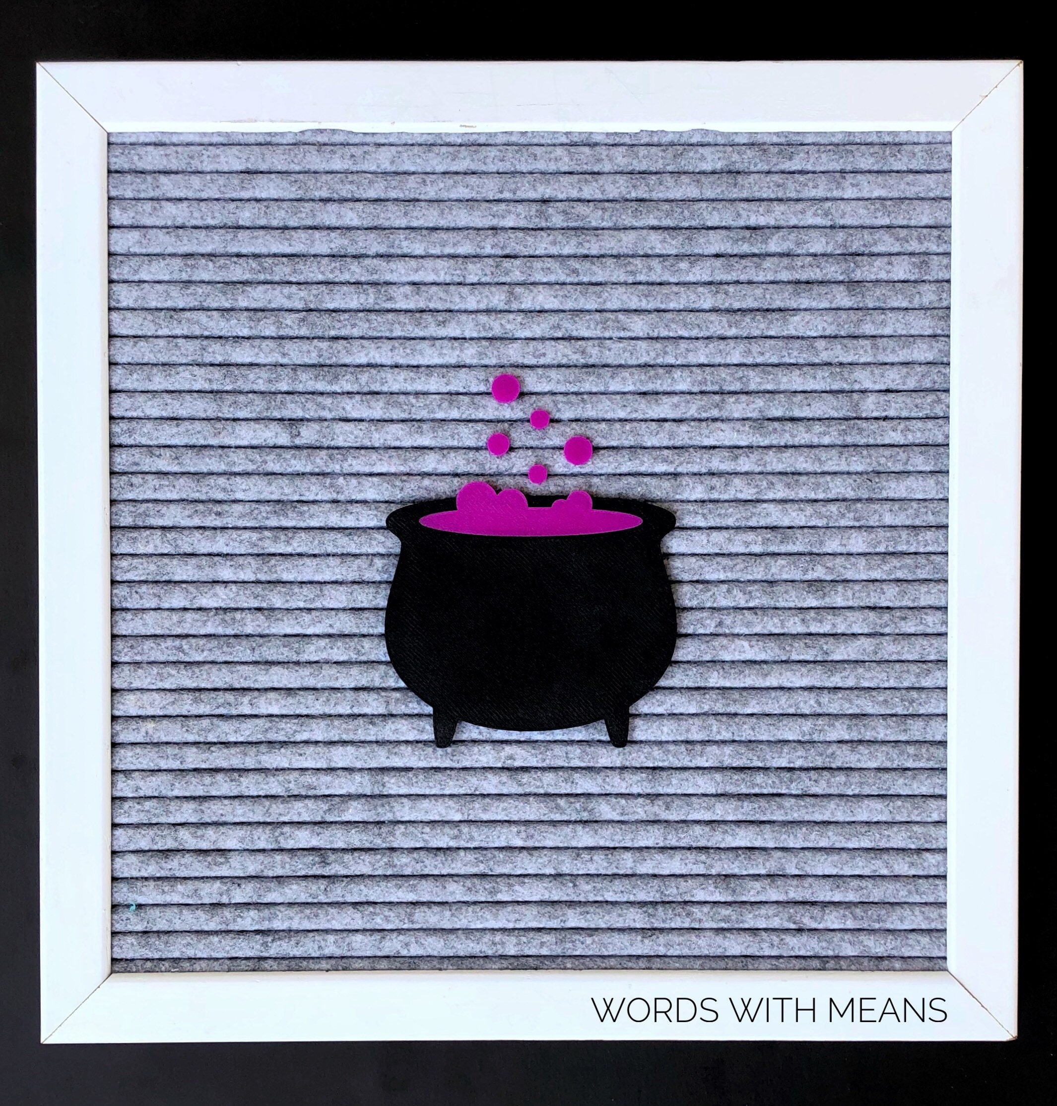 Witches Brew Witches Cauldron Halloween Letterboard - Etsy