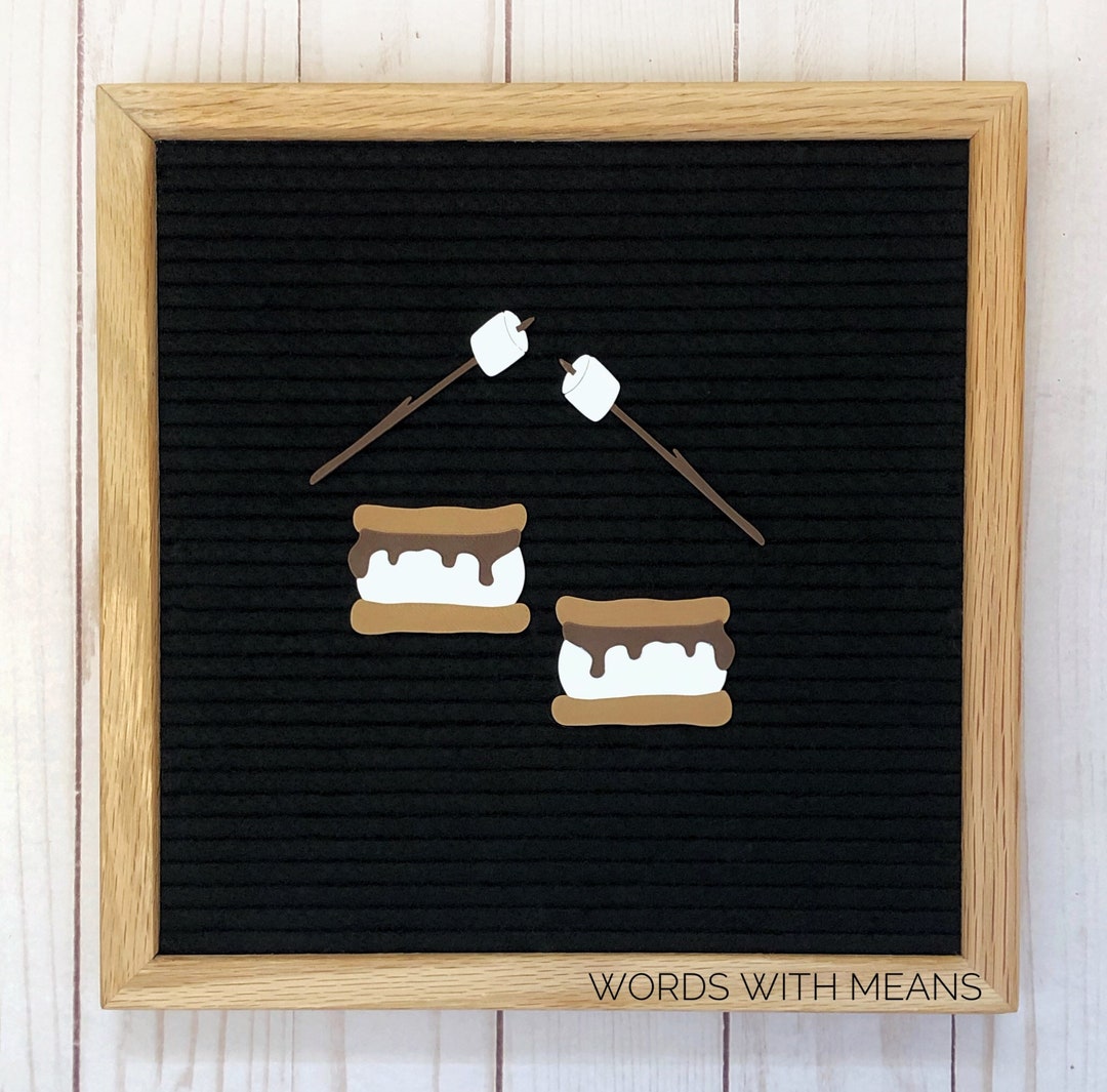S’mores Icon Set, Letterboard S’mores, Feltboard S’mores, Letterboard ...