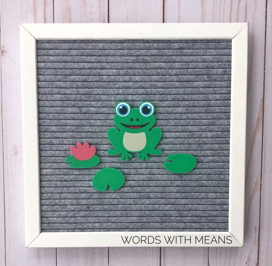 Frog+lilypad Icon Set, Letterboard Frog, Letterboard Accessories ...